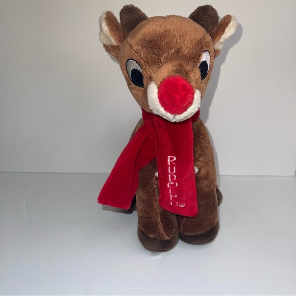 Toys | Rudolph The Red Nosed Reindeer Movie 12in Plush With Red Scarf ...